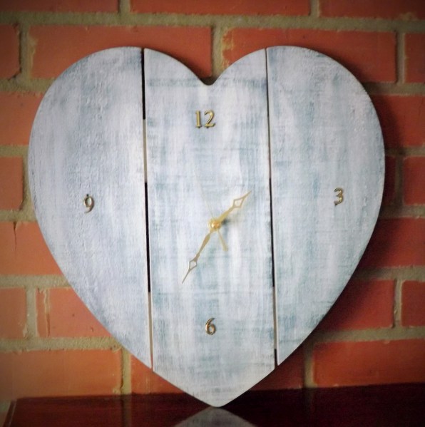 DIY Rustic Heart Clock – Wonderful Creations