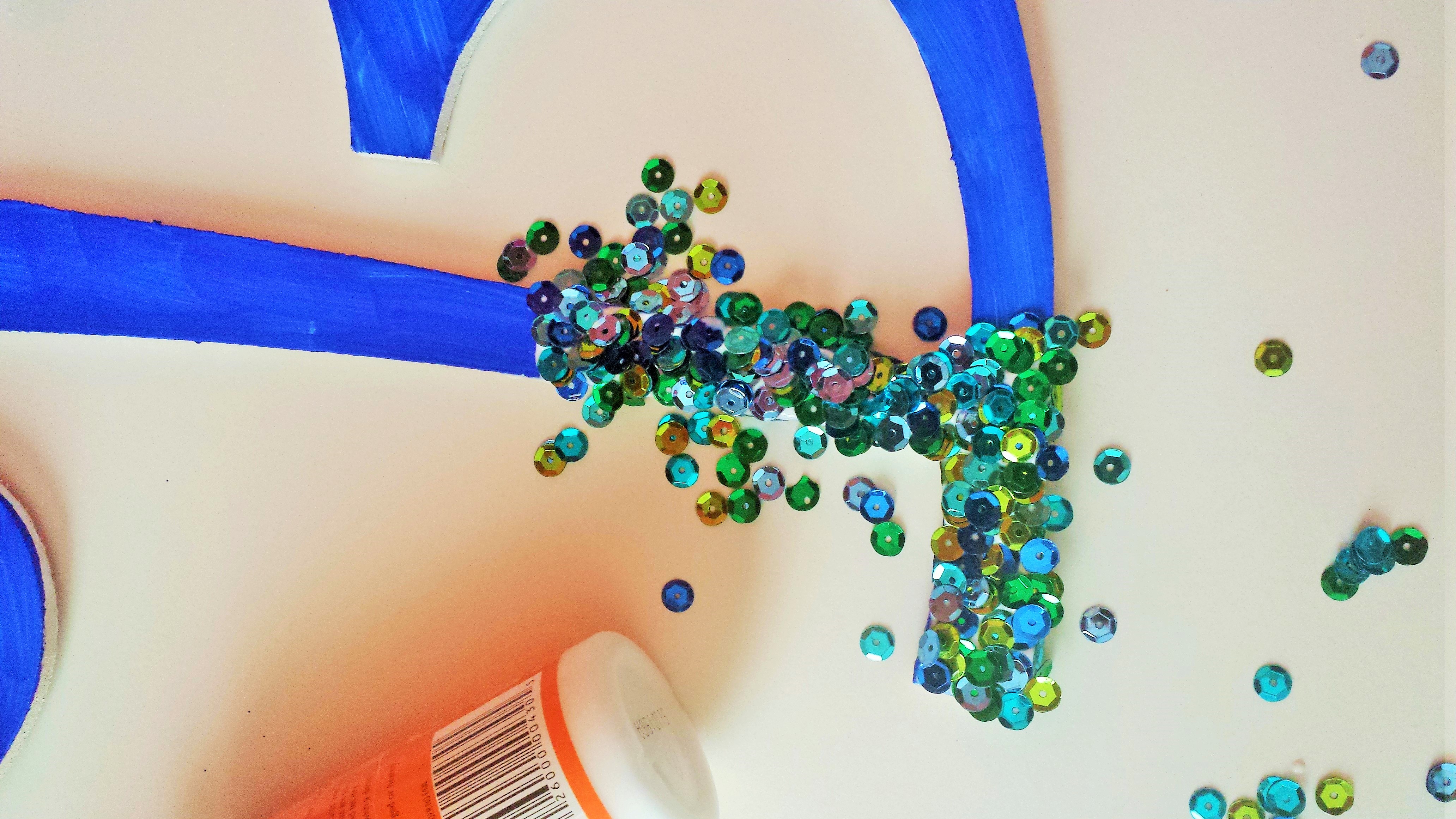 DIY Sequin Monogram Letter – Wonderful Creations