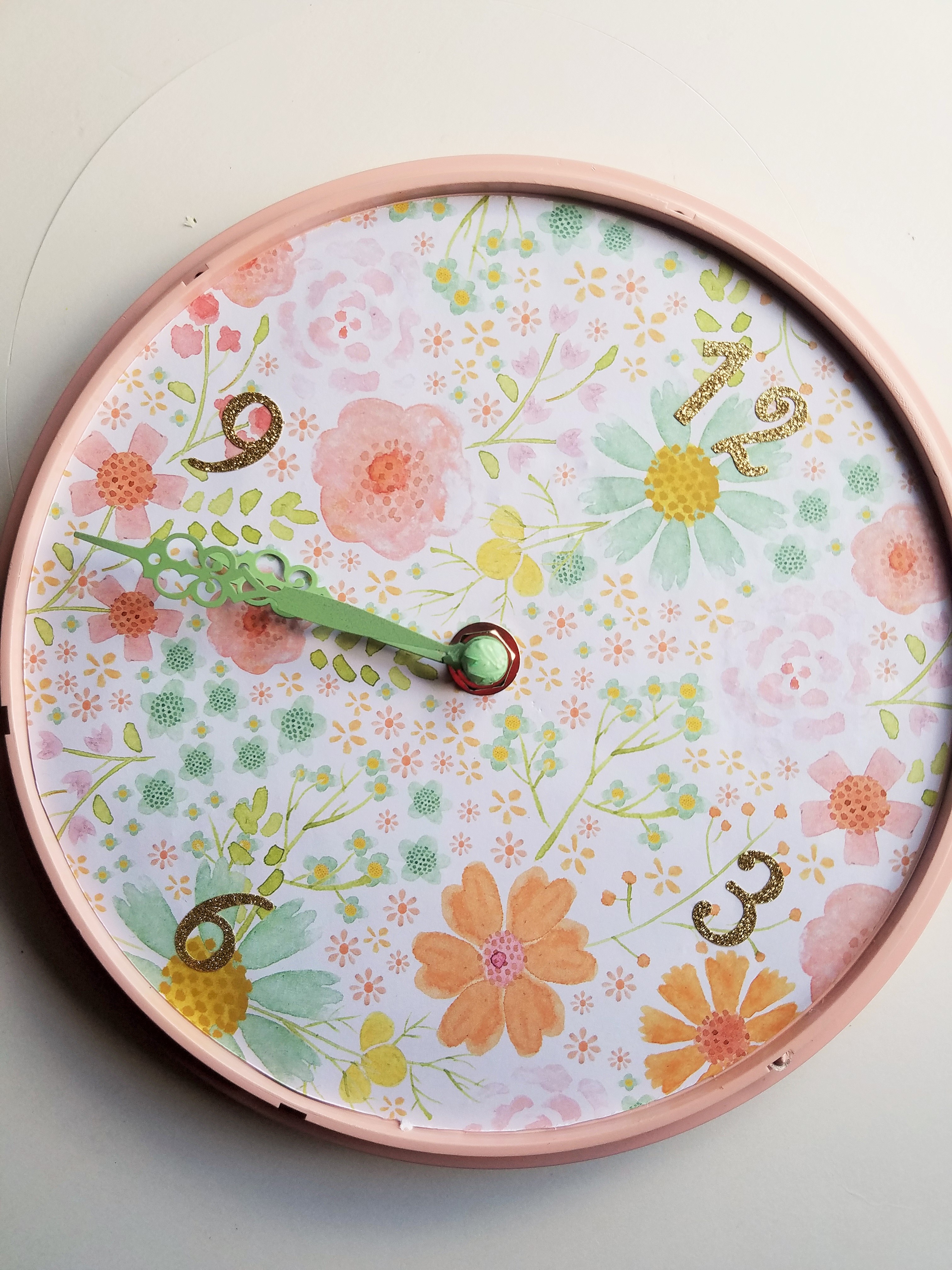 DIY Floral Clock – Wonderful Creations