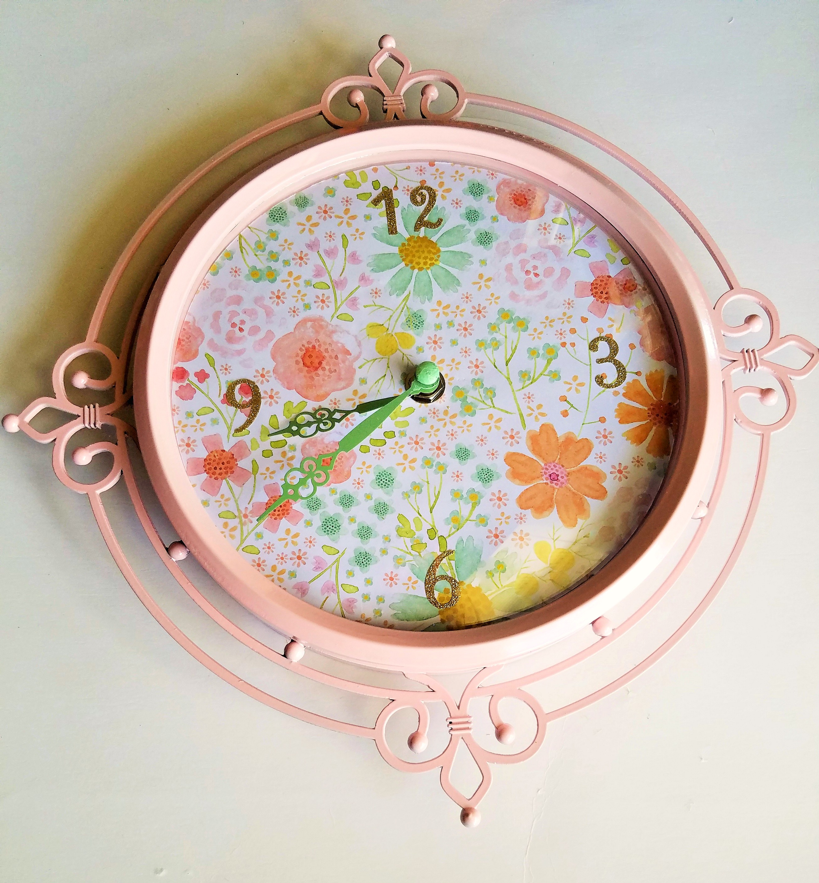 DIY Floral Clock – Wonderful Creations
