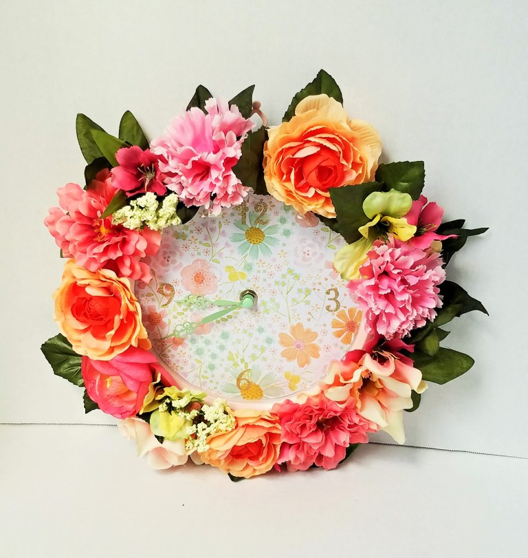 DIY Floral Clock – Wonderful Creations
