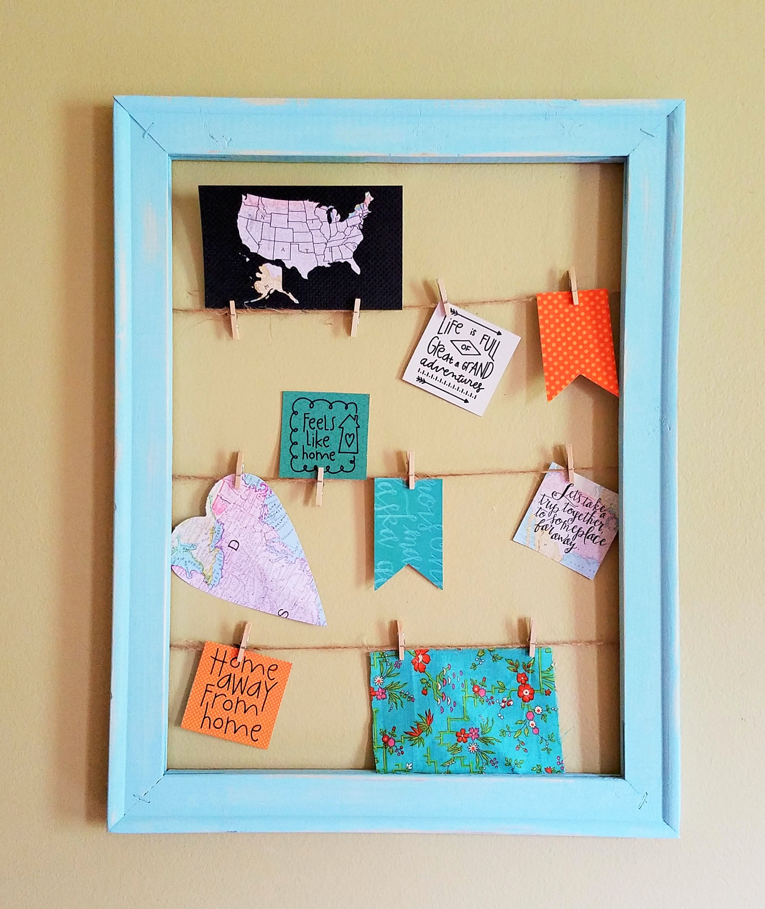 Wood Frame Memo Board – Wonderful Creations