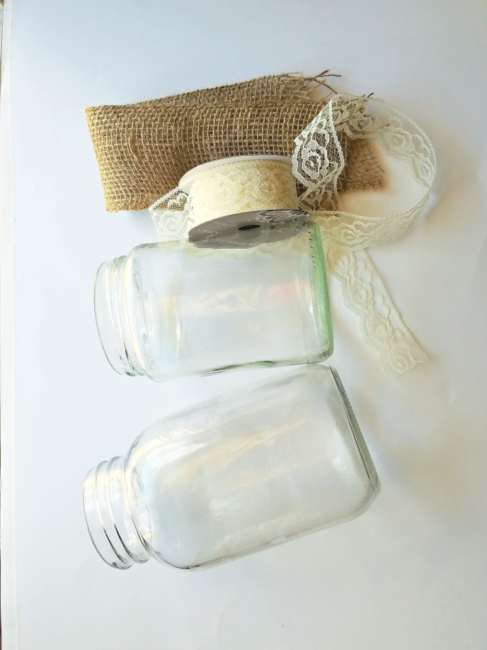 Burlap Wrapped Jars – Wonderful Creations