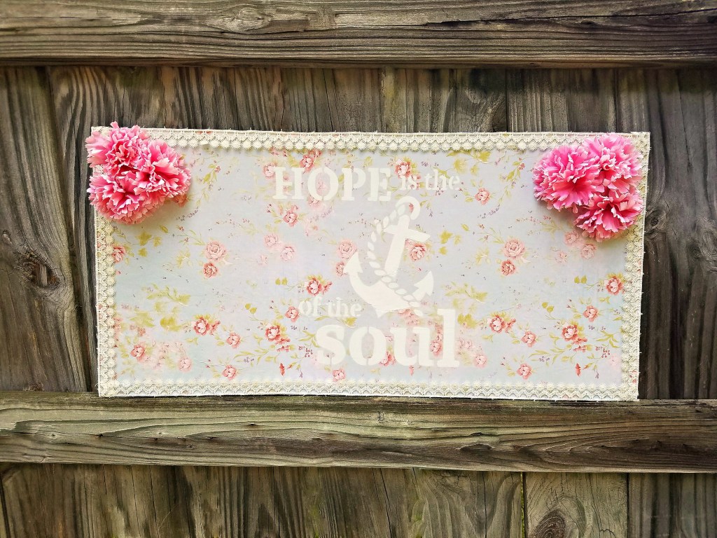 DIY Shabby Chic Sign – Wonderful Creations