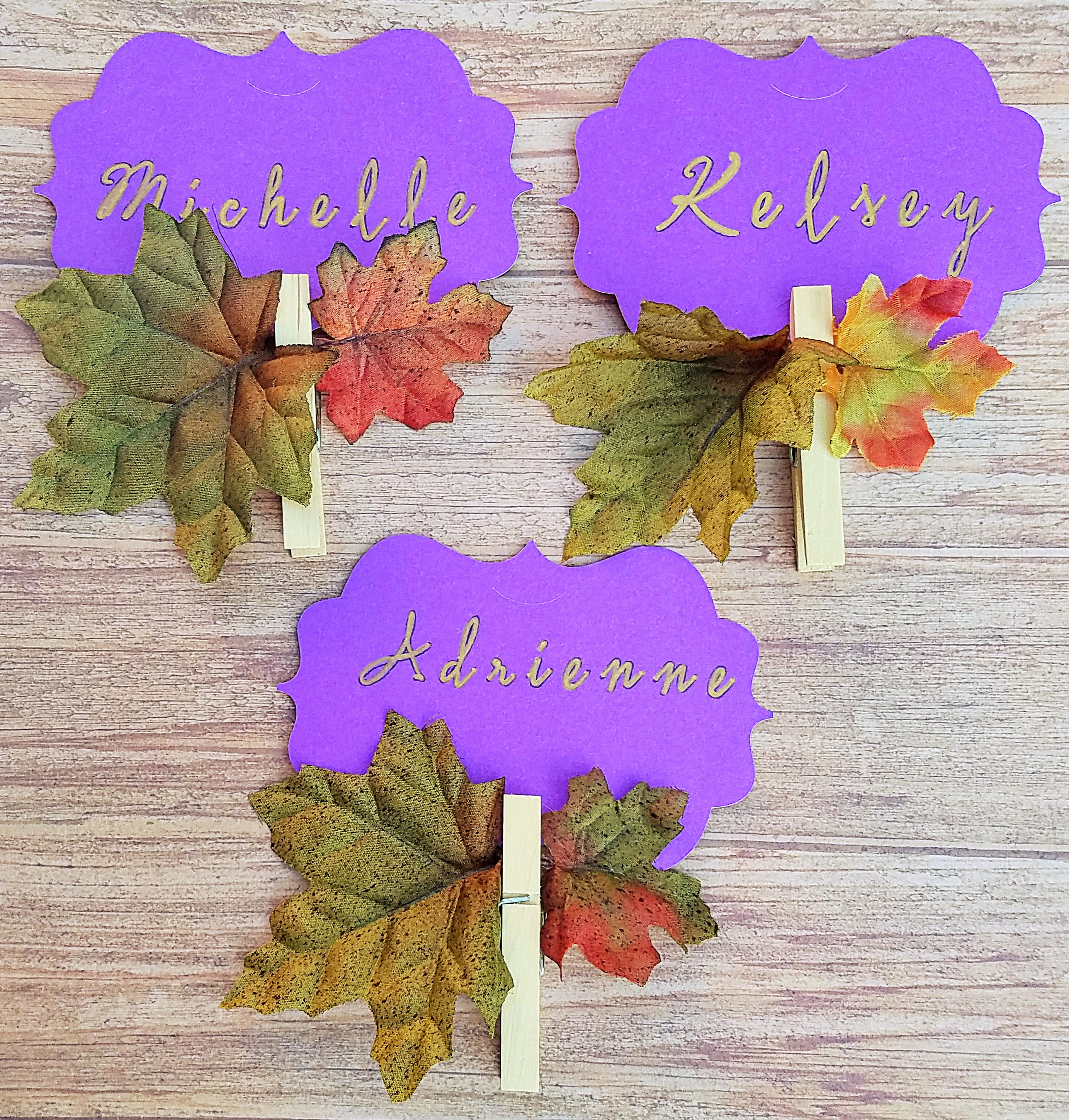 Clothespin Place Cards – Wonderful Creations